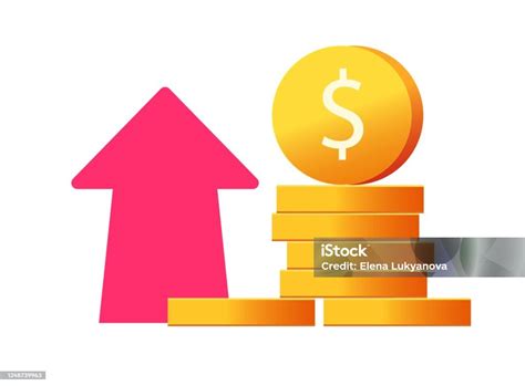 돈 이익 성장 벡터 아이콘 또는 경제 현금 투자 그래프 평면 기호 흰색에 고립 된 혜택 경제 인플레이션 가치의 개념 예산 부스트