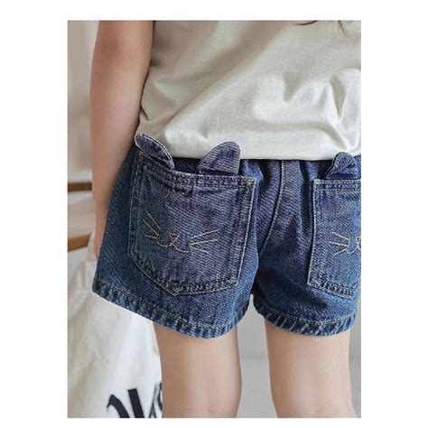 جدیدترین مدل شلوارک جین بچگانه خرگوشی طرح 2024 خرید شلوارک لی بچگانه