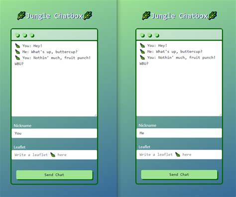 Github Ayyjayy2jungle Chatbox Jungle Themed Chatbox Using Nodejs And Web Sockets