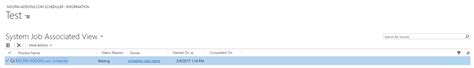 Mscrm Scheduler Error Handling