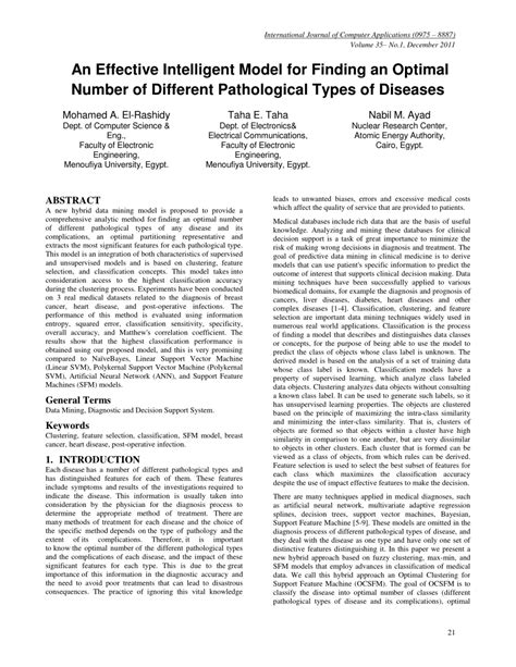 pdf an effective intelligent model for finding an optimal number of