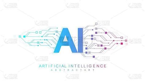 人工智能标志，图标。向量符号ai，深度学习区块链神经网络概念。机器学习，人工智能，ai。素材 花瓣网