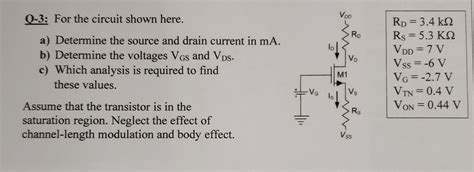 Solved Q 3 For The Circuit Shown Here A ﻿determine The