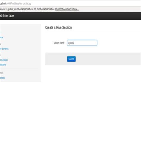 GUI Of Hive With Session Start Download Scientific Diagram