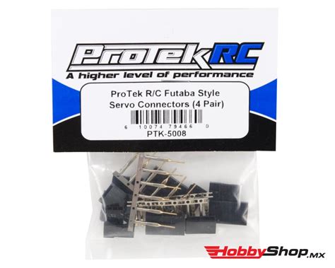 Protek Rc Futaba Style Servo Connectors 4 Pair