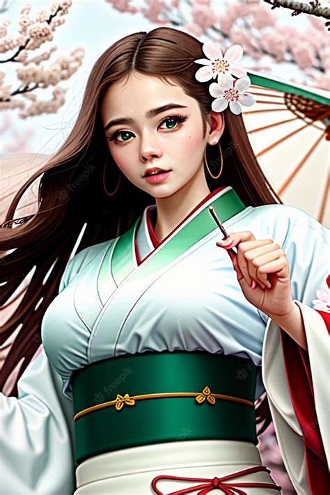 Premium Photo Anime Girl Characters Cute Kawaii Illustrations