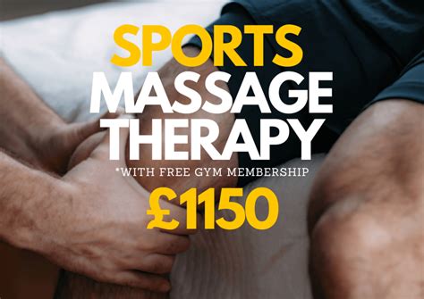 Sports Massage Therapy Uk Fitness Institute