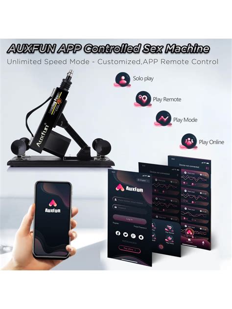 auxfun automatic sex machine with bluetooth app control 3xlr connector