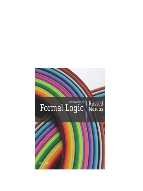 Introduction To Formal Logic By Russell Marcus Pdf Download Pdf Mars William Shakespeare