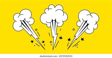Bang Boom Smoke Elements Explosion Design Stock Vector Royalty Free 2372552515 Shutterstock