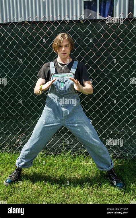 Daniel Tichenor Of Cage The Elephant Poses At The 2015 Bonnaroo Music Festival At Great Stage