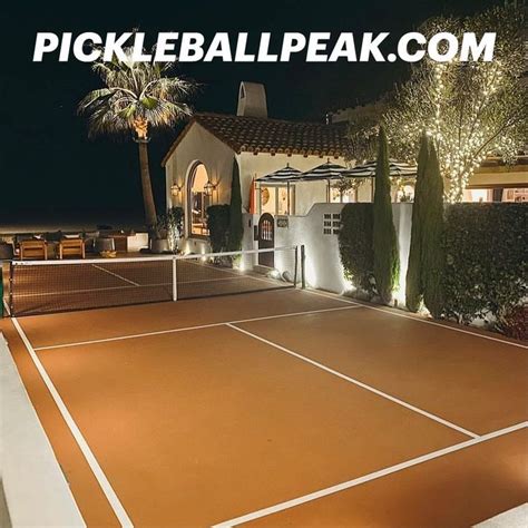 Red Pickleball Court Play Pickleball Outdoors