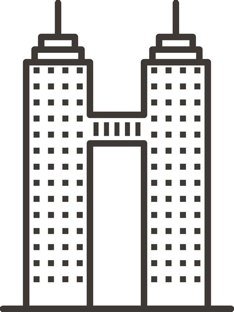 Building Outline Icon Building Vector Icon On White Background