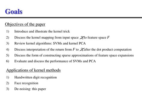 Ppt Input Space Versus Feature Space In Kernel Based Methods