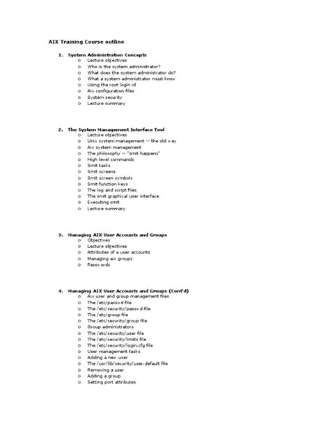 Aix Training Course Outline1 Pdf File System Booting