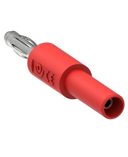 Electro Pjp Ada1056 Red Adapter From Ø4mm Plug To Ø2mm Socket