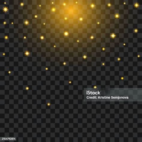 투명 한 배경 벡터 일러스트 레이 션에 플레어와 별입니다 공휴일에 대한 스톡 벡터 아트 및 기타 이미지 공휴일 금색 노랑 Istock