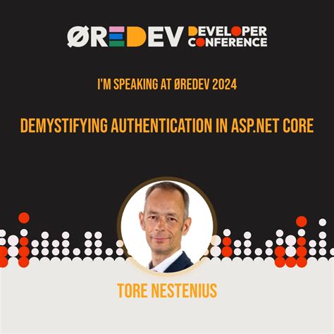 Tore Nestenius På Linkedin Oredev Dotnet Authentication Conference