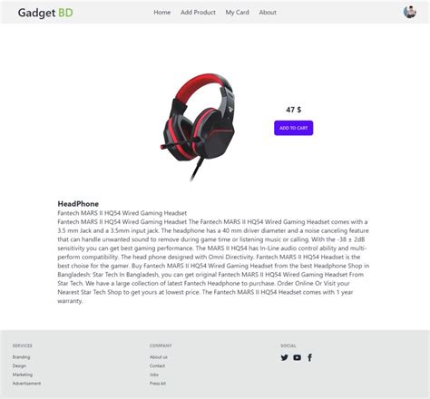 React Gadget Website Sadi Mridha