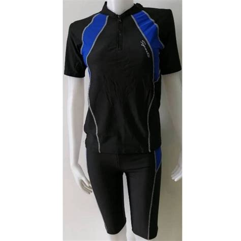 ชุดว่ายน้ำ ชาย หญิง ทอม แบบ 2ชิ้น ขาสามส่วน แขนสั้น ทรงตรง แนวสปอร์ต ใส่ได้ทุกเพศ Tbl 3905