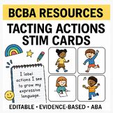 Tacting Actions Stim Cards By Inside Out Autism Tpt