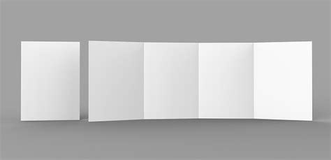더블 게이트 모의 대 한 안내 책자 빈 흰색 서식 파일을 접고 프레 젠 테이 션 디자인 3d 그림입니다 0명에 대한 스톡 사진 및 기타 이미지 Istock
