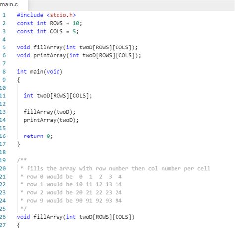Solved Mainc 1 Include 2 Const Int Rows 10 Const Int