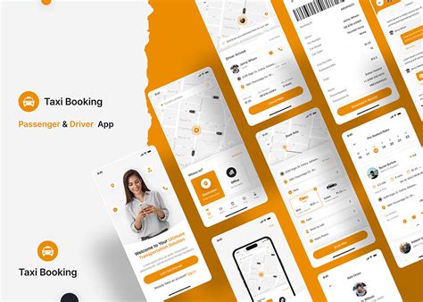 taxi booking app cab booking app rider and driver behance