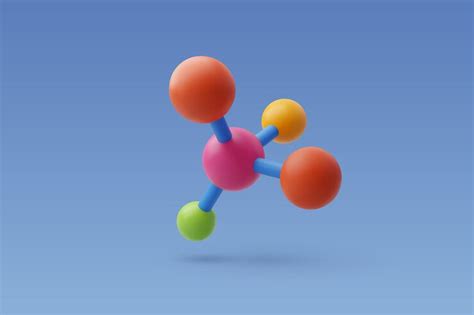 Premium Vector 3d Vector Molecule Scientific Banner For Medicine Biology Chemistry And Science