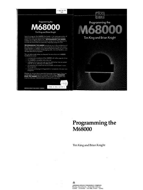 programming the m68000 1983 addison wesley publishing company pdf programming computer program
