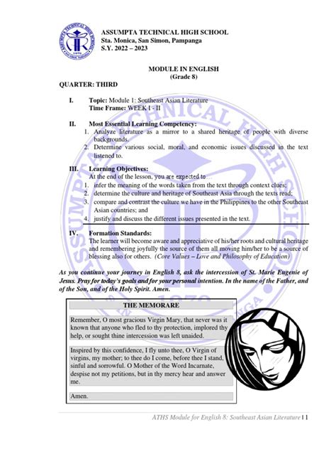 Quarter 3 Module 1 English 8 Pdf Southeast Asia