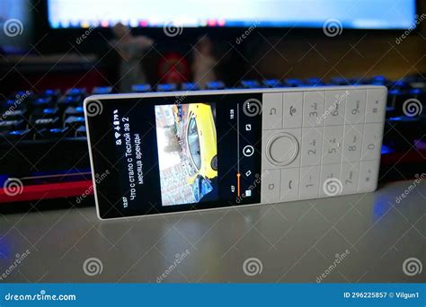 Push Button Phone Control Phone With Buttons Details And Close Up