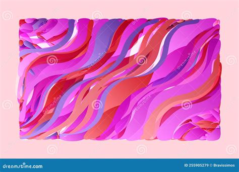 Wave Abstract Art Background Shape Illustration Texture Stock Vector