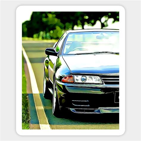 R32 Gtr Cartoon Skyline Sticker Teepublic