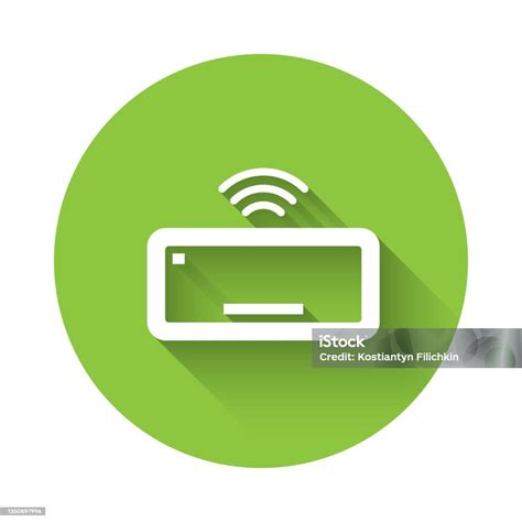 긴 그림자 배경으로 격리된 화이트 컴퓨터 키보드 아이콘입니다 Pc 구성 요소 기호입니다 녹색 원 버튼입니다 벡터 0명에 대한 스톡 벡터 아트 및 기타 이미지 Istock