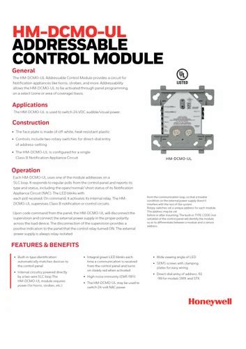 Addressable Control Module UL Listed HM DCMO UL At Rs Piece Addressable Control Module