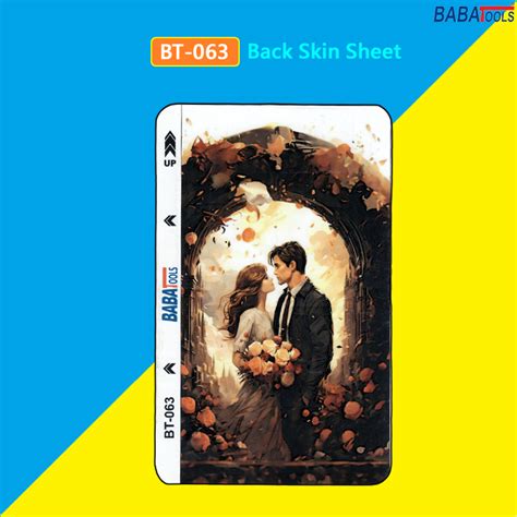BABA BT063 Embossed Mobile Back Skin Sheet Plotter Sheet Baba Tools Official