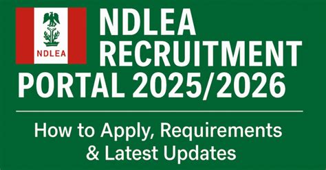 Ndlea Recruitment 20252026 Portal Requirements And How To Apply