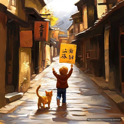 Ai创作图手绘店小二插画 磁器口插画 古街插画 治愈系儿插 儿插熊 手绘跑堂店小二插画 儿插节气 南后街插画 十二月份插画 年末插画 春节治愈插画 小巷插画 手绘店小二背景 年二十九插画 旱