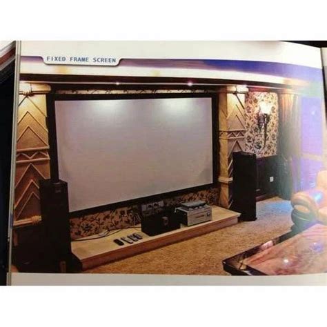 Wall Mount Fixed Frame Projector Screens Screen Size At In New Delhi