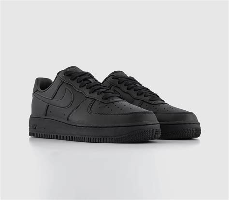 Nike Air Force 1 07 Trainers Black Anthracite Black Mens Trainers
