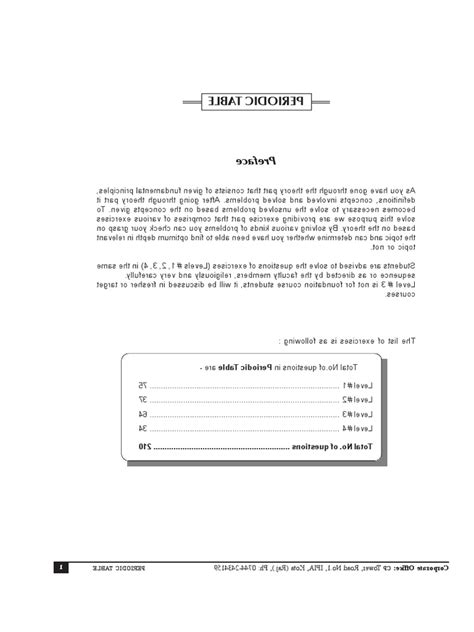 Periodic Table Exercise Pdf Pdf
