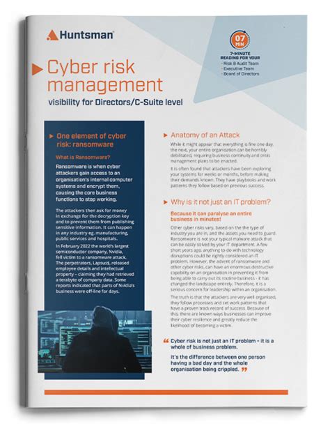 Cyber Risk Management Huntsman