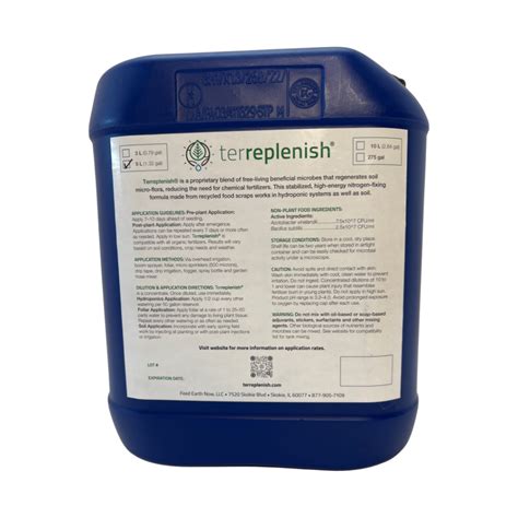 Soil Regenerating Microbes Jugs Terreplenish