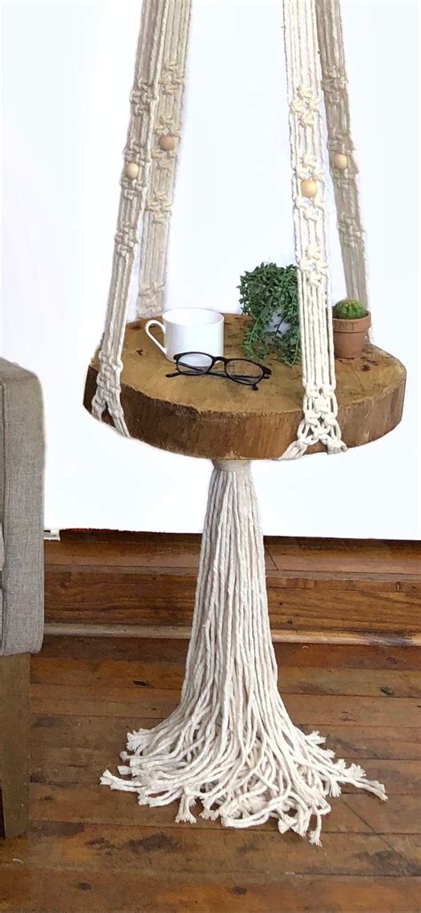 Macrame Pattern Hanging Table Beginner Intermediate Etsy