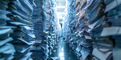 Premium Photo A Conceptual Image Symbolizing Corporate Efficiency Through Document Management