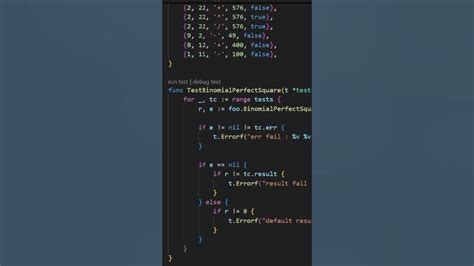 Go Table Driven Tests Shorts Coding Programming Golang