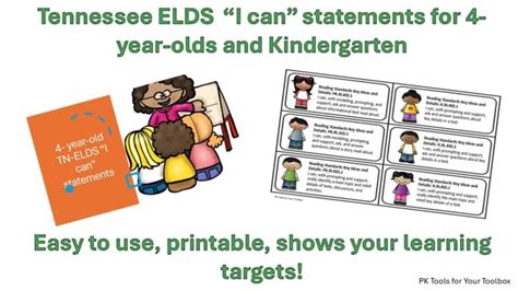 Tennessee Early Learning Development Standards Tn Elds I Can Statements