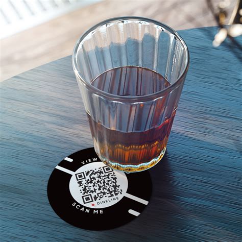 Dineline Qr Code Coaster 4 Plastic Printers