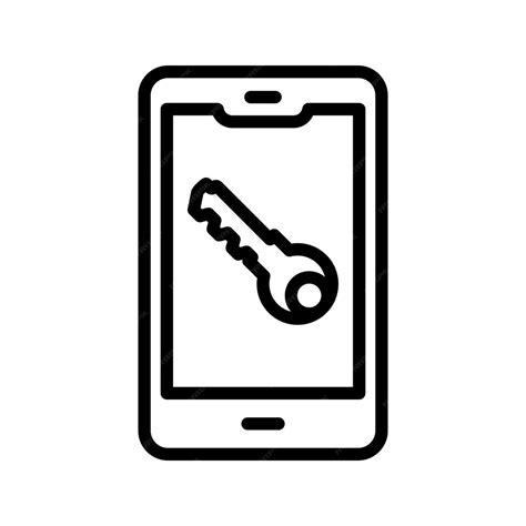 Premium Vector Mobile Password Icon